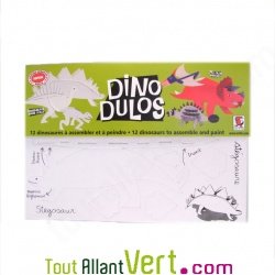 Dino Dulos, 12 Dinosaures carton recyclé à construire achat vente ...