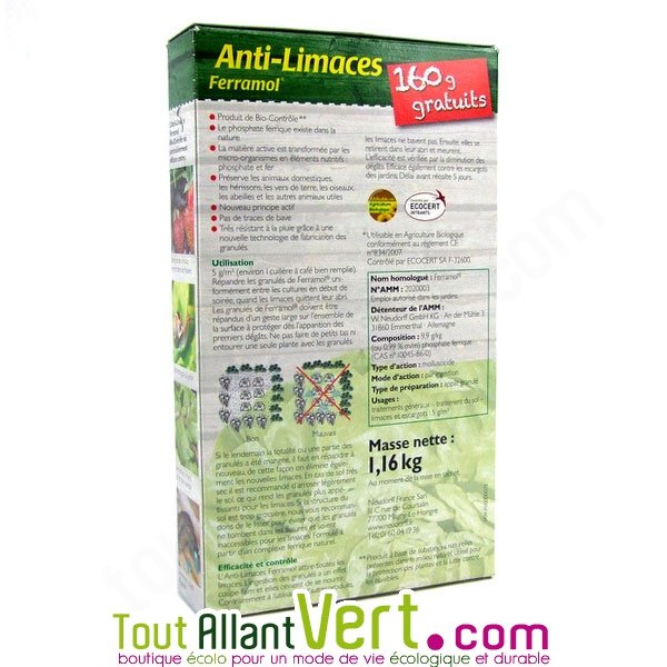 Granulés anti-limaces Ferramol 1,16Kg Neudorff